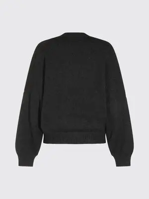 Khaite Pure Cashmere Crewneck Jumper With Ribbed Trims - Grey