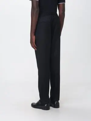 Brunello Cucinelli Straight-leg Wool Trousers With Drawstring Waist - Black