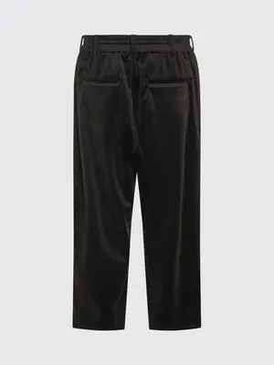 Y3 Velvet Trousers With Drawstring Waist And Side Pockets