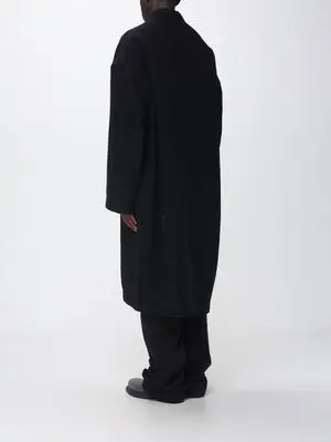 Rick Owens Single-breasted Merino Wool Long Coat