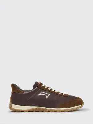 Camper Drift Walk Leather And Suede Sneakers With Vibram Sole - Brown