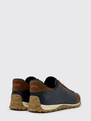 Camper Two-tone Leather And Suede Sneakers With Vibram Sole