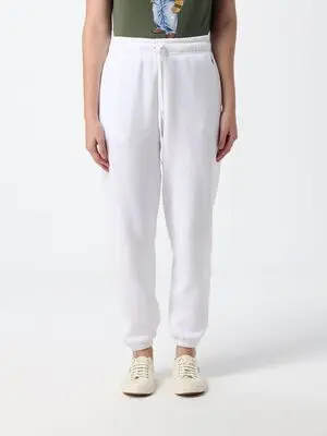 Polo Ralph Lauren Straight-leg Cotton Jogging Trousers With Logo - White