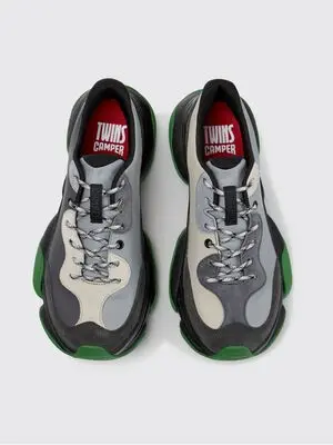 Camper Bicolour Calfskin Leather Trainers With Vibram Sole