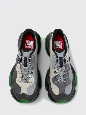 Camper Bicolour Calfskin Leather Trainers With Vibram Sole - Multicolor
