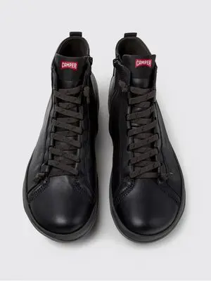 Camper Peu Pista Gm Leather Ankle Boots With Gore-tex And Side Zip