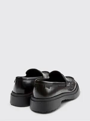 Camper Walden Loafers In Smooth Calfskin With Graphic Print And Chunky Sole