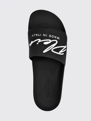 Philipp Plein Rubber Slides With Contrasting Printed Logo