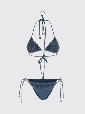 Zimmermann Triangle Bikini With Embroidered Details