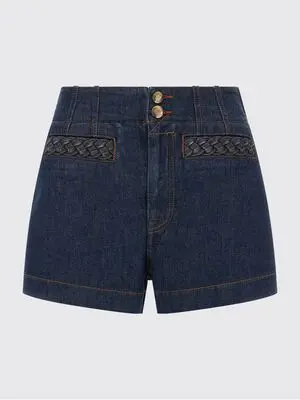 Zimmermann High-waisted Slim Fit Cotton Denim Shorts