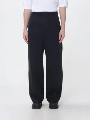 JIL SANDER Wide-leg Cotton Trousers With Off-center Closure - Grey