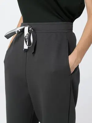 Max Mara High-waisted Jersey Joggers With Drawstring - Grey