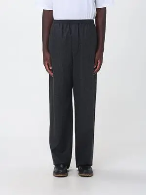 JIL SANDER Wide-leg Wool Trousers With Elasticated Waist - Grey