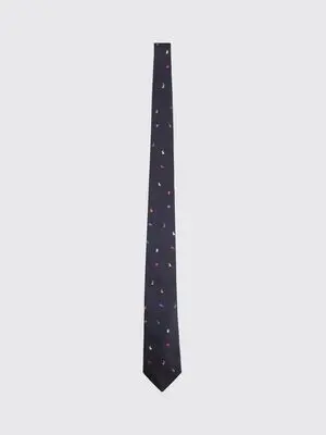 Paul Smith Printed Neck Tie - Blue