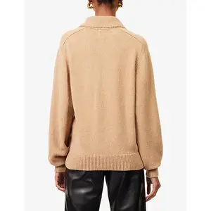 Khaite Jackson Collared Wool And Cashmere-blend Jumper