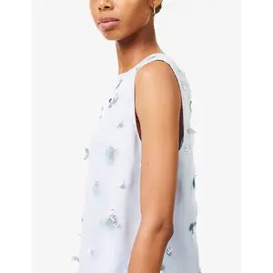 Simkhai Celia Sequin-embellished Organza Top