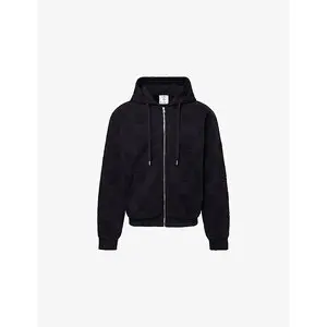 Casablanca Monogram Zip-up Cotton Hoodie