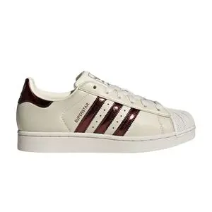 Adidas Wmns Superstar Ii 'off Maroon Gold Metallic - White