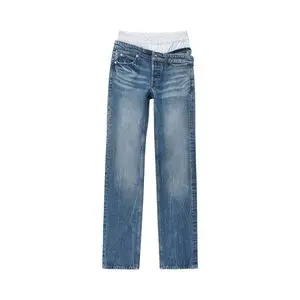 Alexander Wang Pre-styled Slim Jean 'vintage Marbled - Blue