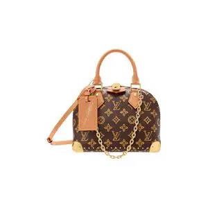 LOUIS VUITTON Alma Trunk Bb 'monogram Origine Ebène Canvas - Brown