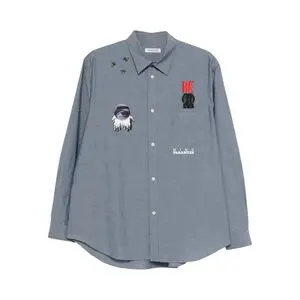 Undercover Embroidered Relaxed Fit Shirt 'light Charcoal