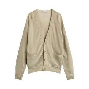Our Legacy Parallel Cardigan 'moss Spray Dye Cherub Wool - Grey
