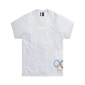 Kith For Team Usa 5 Rings Howard Tee 'light Heather