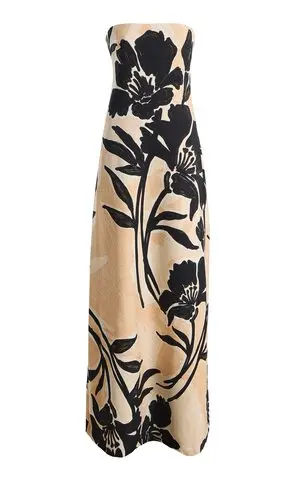 CARA CARA Cara Cara Benita Strapless Crepe Maxi Dress