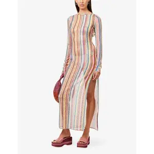 Missoni Scoop-back Zig-zag Knitted Cover-up