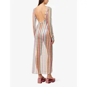 Missoni Scoop-back Zig-zag Knitted Cover-up