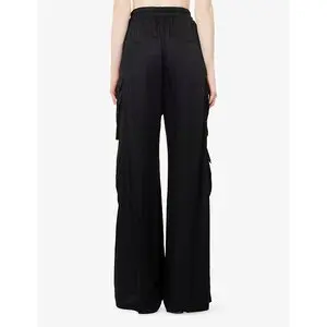 Rick Owens Cargobelas Wide-leg Satin Trousers