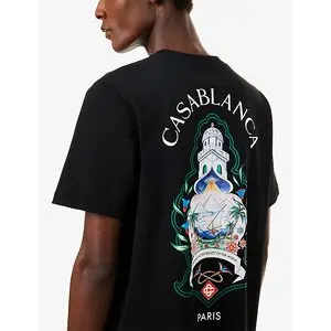 Casablanca Classic Hotel Cotton T-shirt - Black