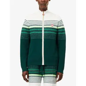 Casablanca Boucle Stripe Zip-up Track Jacket