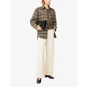 ROHE FRAMES Western Checked Wool-blend Shirt