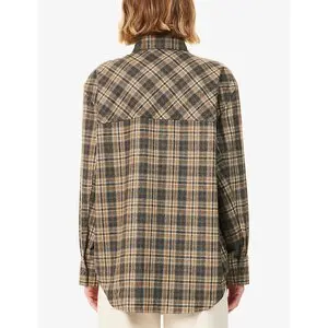ROHE FRAMES Western Checked Wool-blend Shirt
