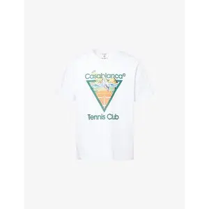 Casablanca Classic Tennis Cotton T-shirt - White