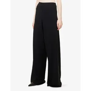 Rick Owens Jumbo Bias Wide-leg Stretch-jersey Trousers