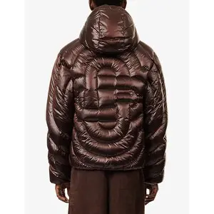 Casablanca Quilted Down Woven Puffer Jacket