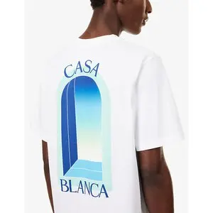 Casablanca Classic Arch Cotton T-shirt - White