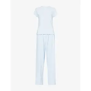TREATS Confetti Towel Rayon-blend Pyjama Set L Blue