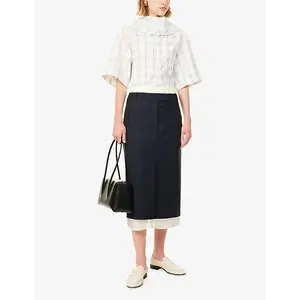ROHE FRAMES Róhe Frames Wool-blend Midi Skirt
