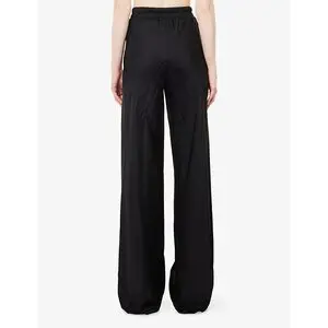 Rick Owens Drawstring Bias Wide-leg Satin Trousers