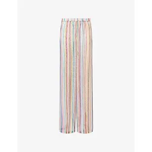 Missoni Wide-leg Zig-zag Knitted Trousers - Multi