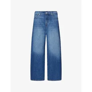 7 For All Mankind Bonnie Barrel-leg Denim Jeans - Darkwind
