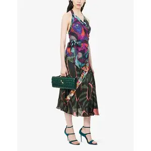 Dries Van Noten Sibanna Graphic-pattern Crepe Mini Skirt
