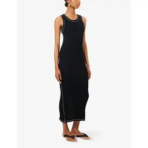Issey Miyake Wavelet Ensemble Woven Midi Dress