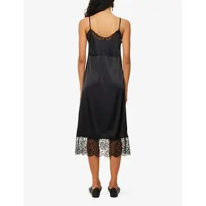 Simone Rocha Lace Trim V-neck Midi Dress