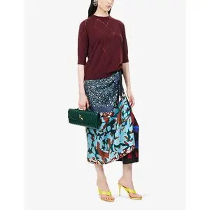 Dries Van Noten Short-sleeve Textured-pattern Wool Jumper