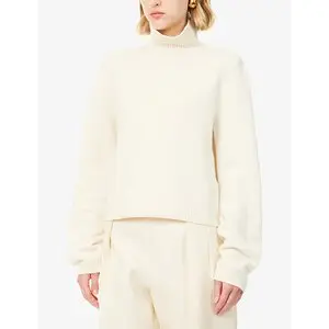 ROHE FRAMES Turtleneck Boxy-fit Wool And Cashmere-blend Jumper