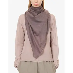 Rick Owens Emily Wool, Silk And Cashmere Scarf